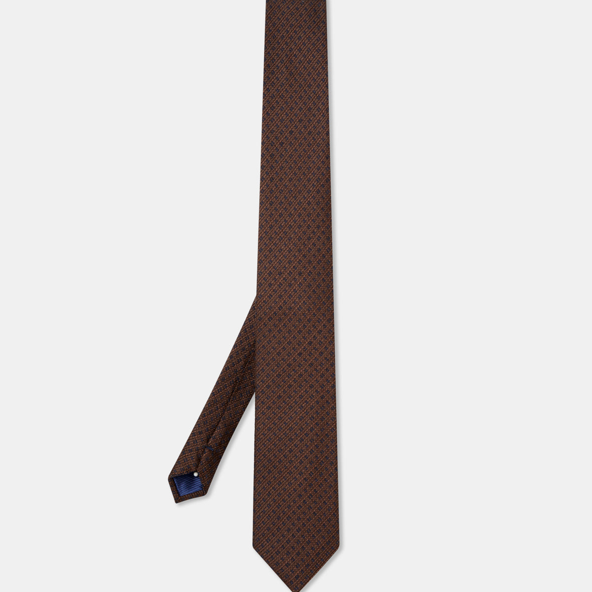 Geometric Pattern Tie 100% Silk 7,5cm – Sacoor Brothers Malaysia