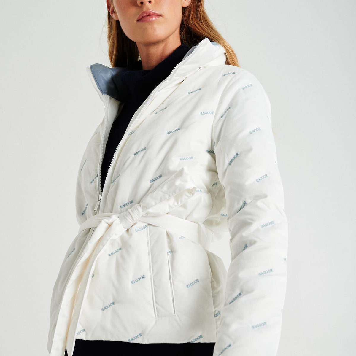 Brand embroidery puffer jacket – Sacoor Brothers Malaysia