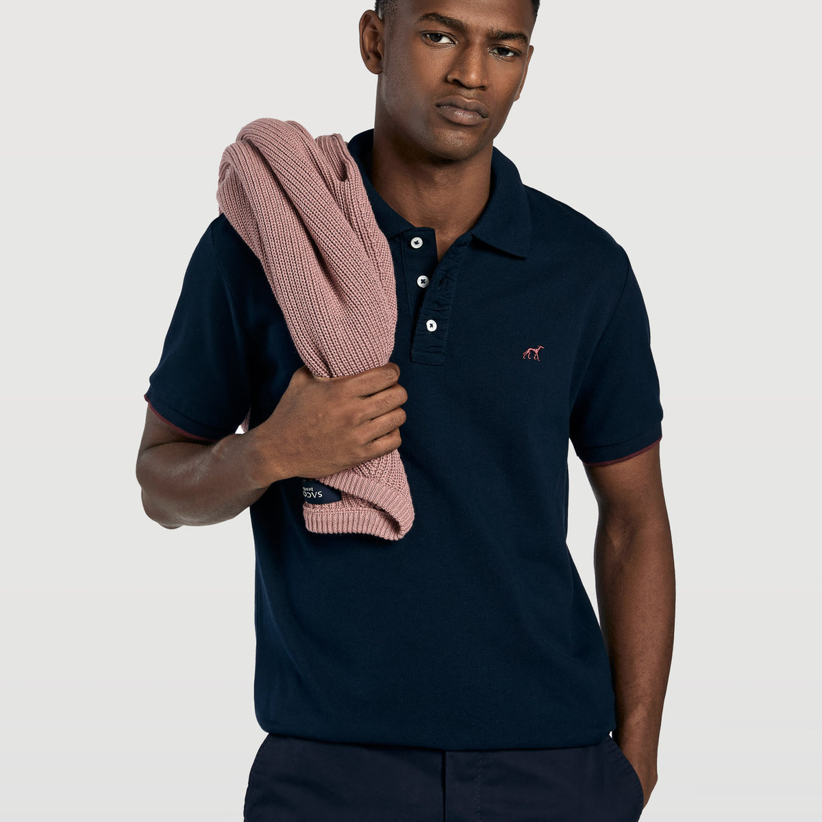 Slim fit piqué polo shirt with wrinkled placket – Sacoor Brothers Malaysia