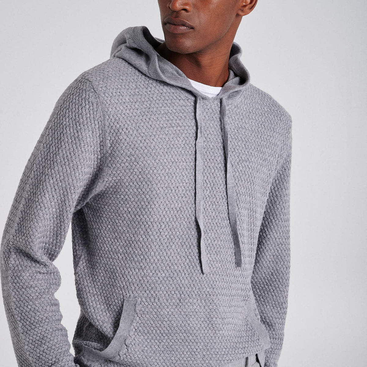 Men's long sleeve hooded organic cotton sweater – Sacoor Brothers Malaysia