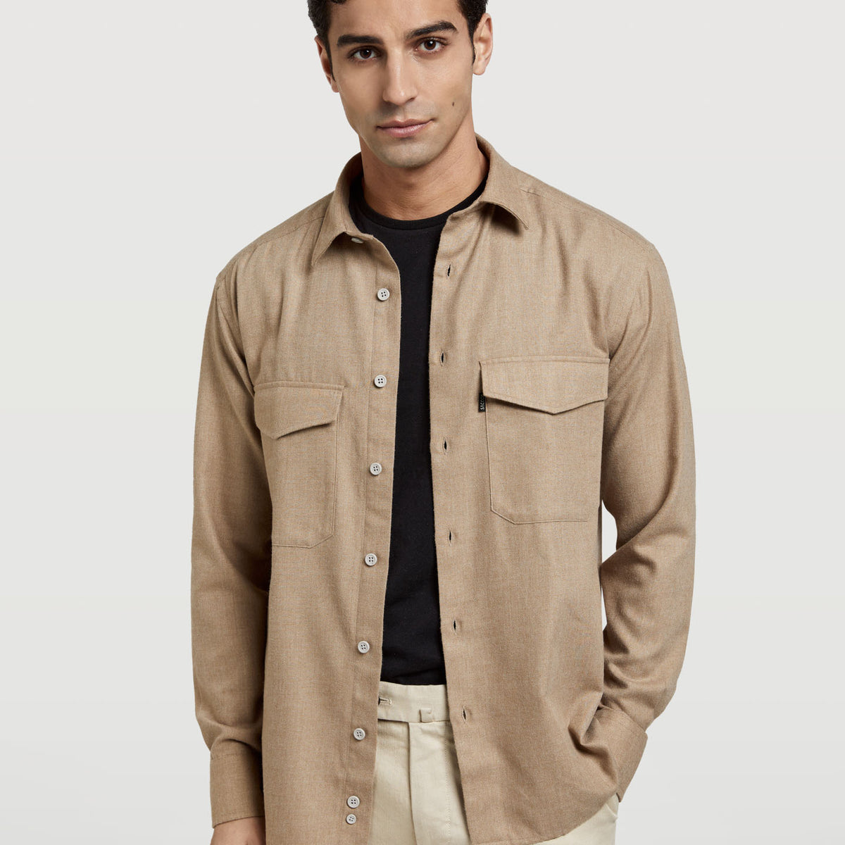Luxeleisure Edition light flannel overshirt – Sacoor Brothers Malaysia