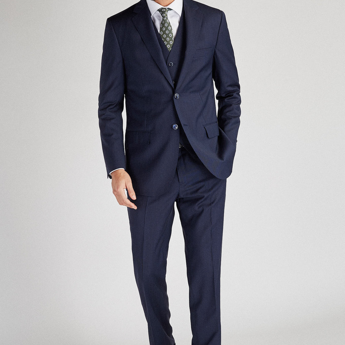 Men's Classic Slim Fit Suit with Pinstripe Waistcoat – Sacoor Brothers ...