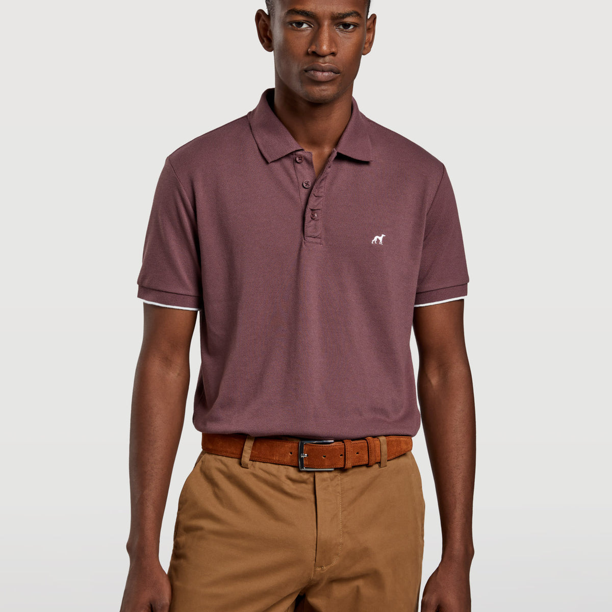 89 edition slim fit piqué polo shirt with wrinkled placket – Sacoor ...
