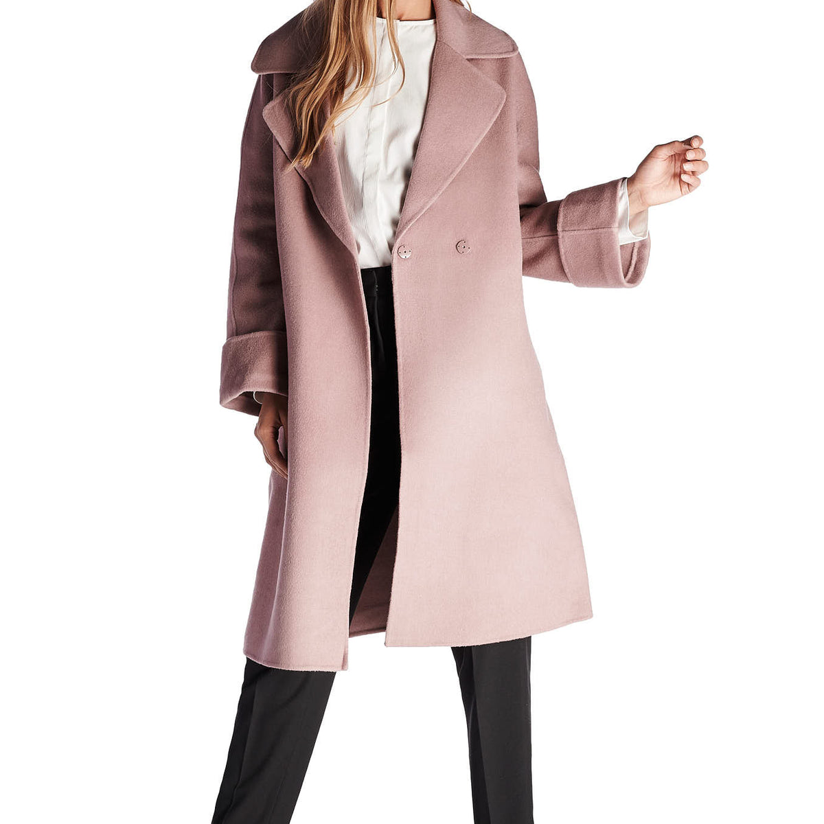 Women's Casual Overcoat With Belt – Sacoor Brothers Malaysia