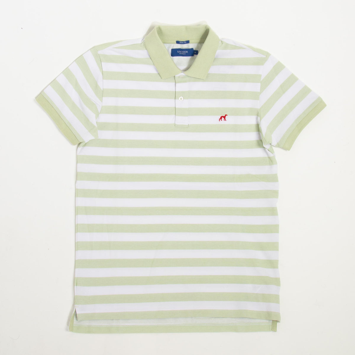 Men's Slim fit Polo piquet with stripes – Sacoor Brothers Malaysia