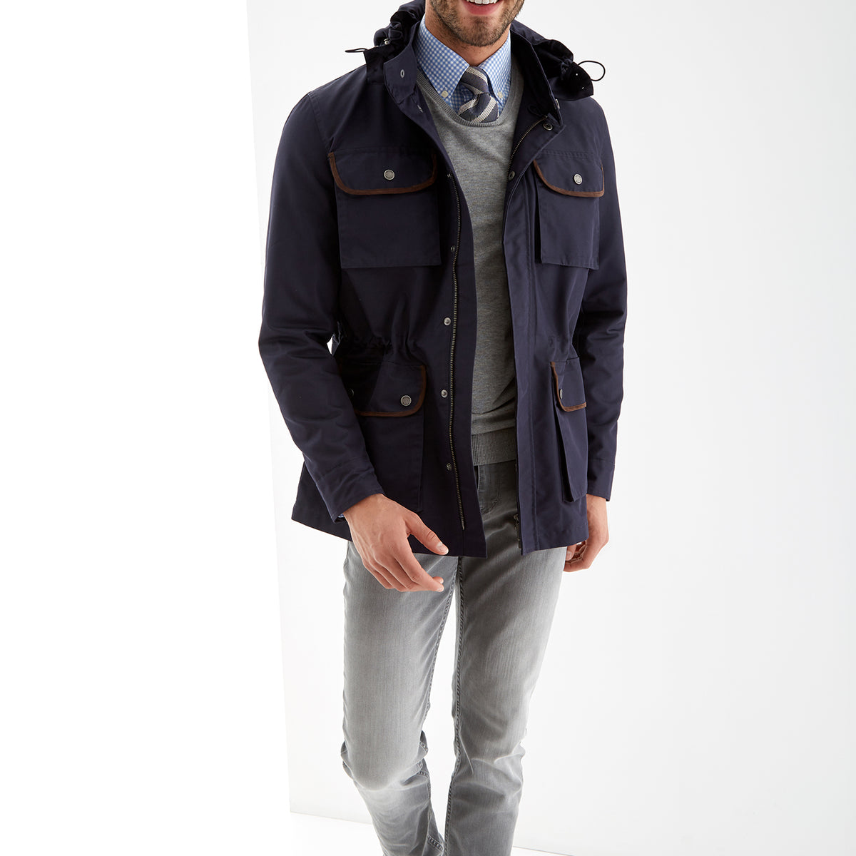 Men's Hooded Parka – Sacoor Brothers Malaysia